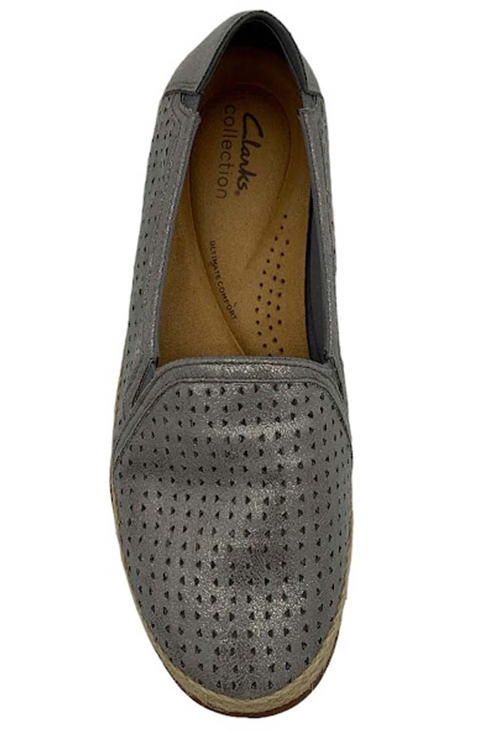 Clarks Collection Espadrille Slip-Ons Elaina Ruby Pewter | Jender