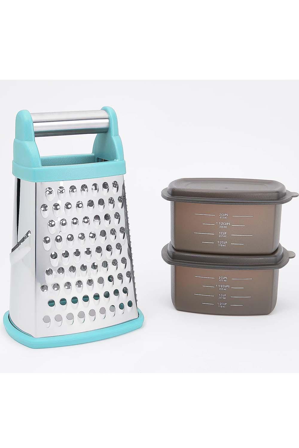 KitchenAid Box Grater with 2 Catch Bins and Lids | Jender