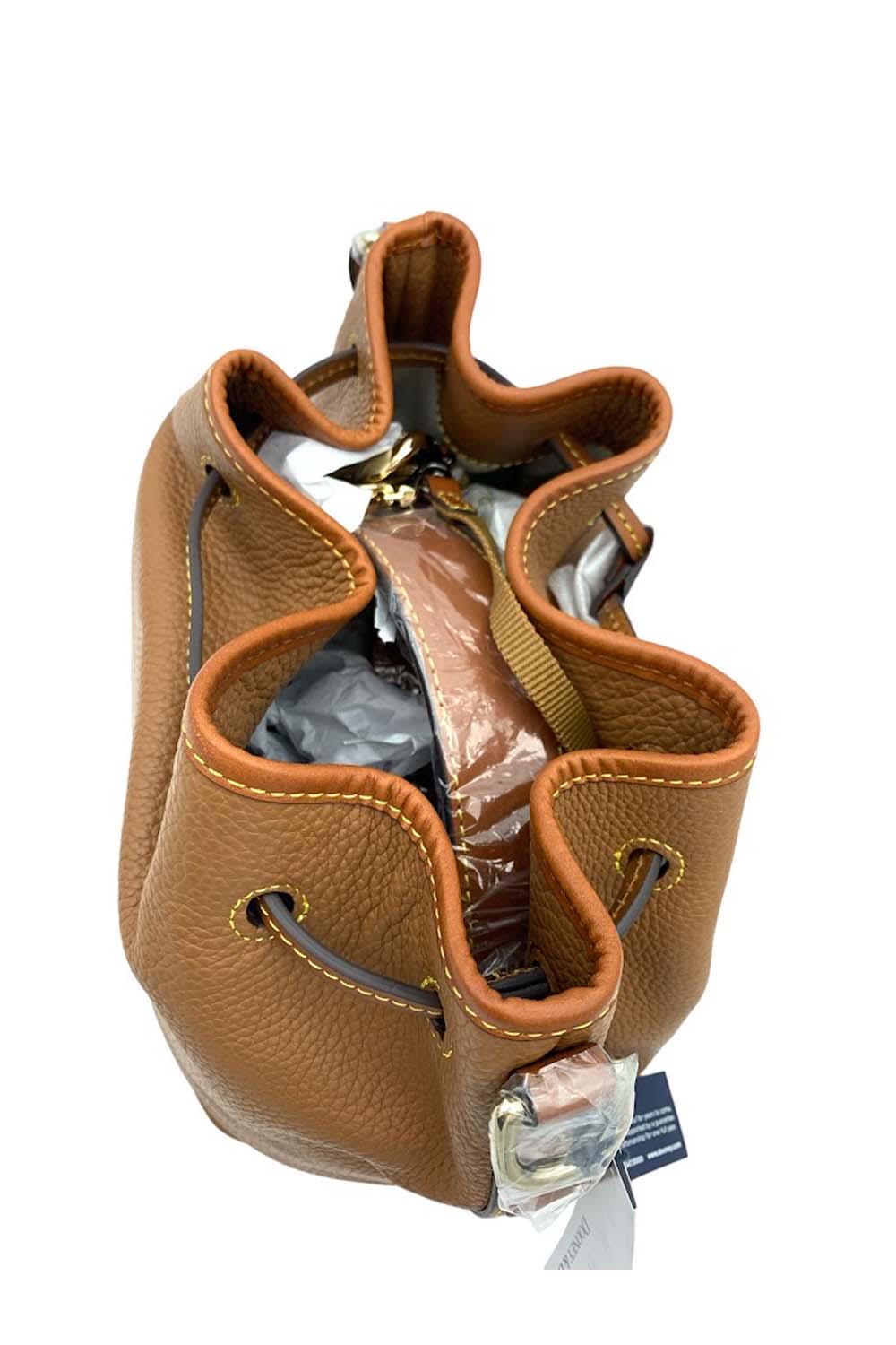 Dooney & Bourke Leather Drawstring Bag Caramel | Jender