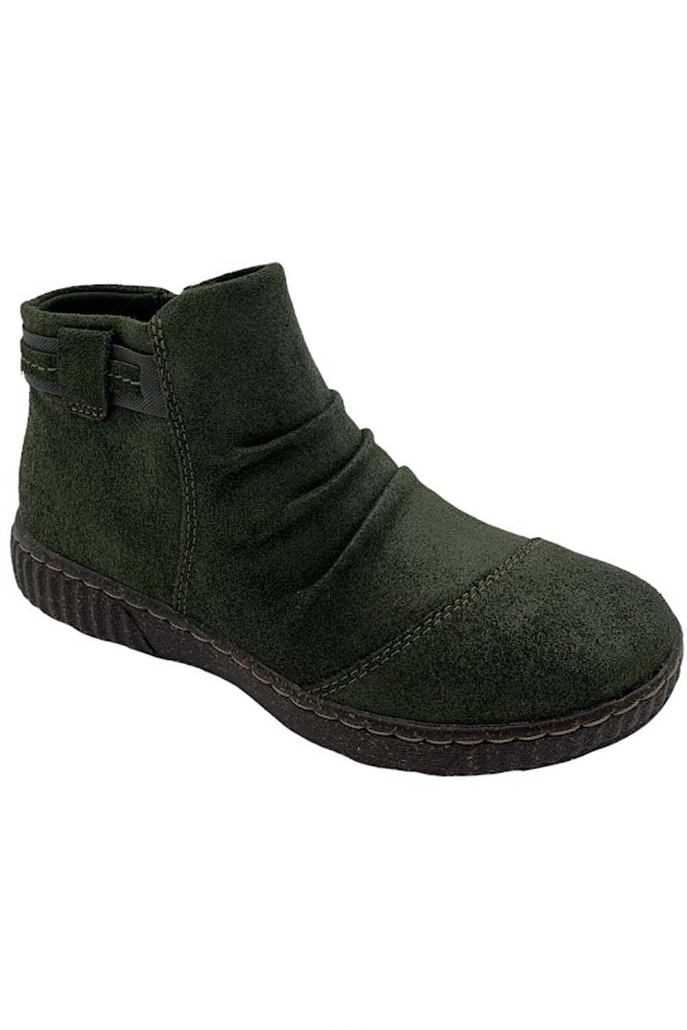 Clarks Collection Leather Ankle Boot Caroline Derby Dark Green | Jender