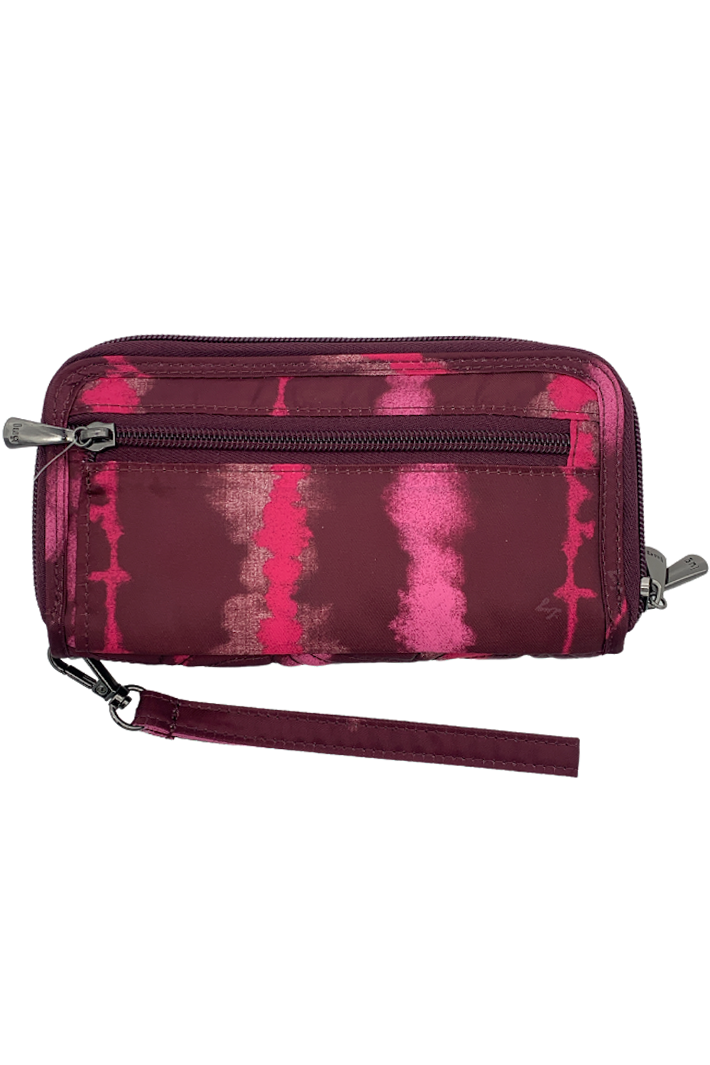 Lug Accordion Wallet with RFID Splits XL Shibori Wine | Jender