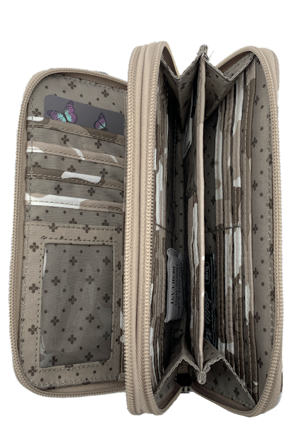 Lug Accordion Wallet with RFID Splits XL Camo Taupe | Jender
