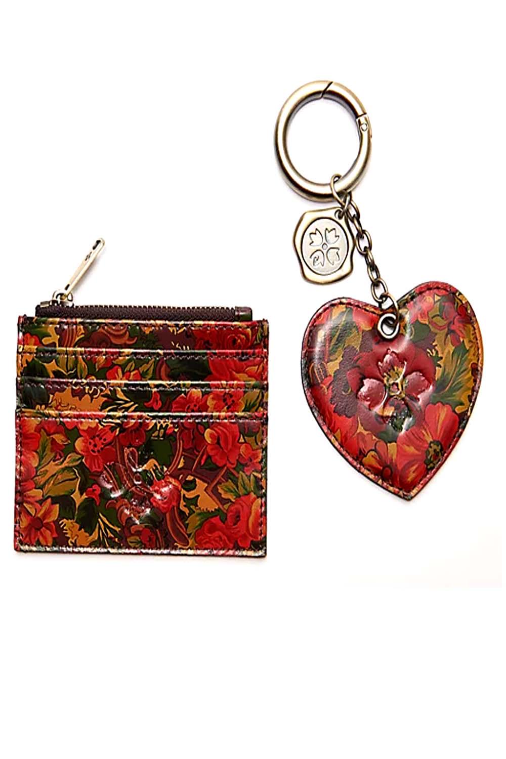 Patricia Nash Card Holder and Heart Key Fob Gift Box Rustic Forest | Jender