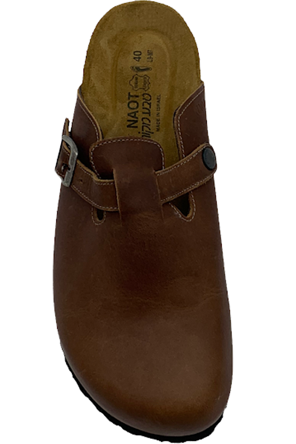 Naot Leather Buckled Clogs Spring Brown | Jender