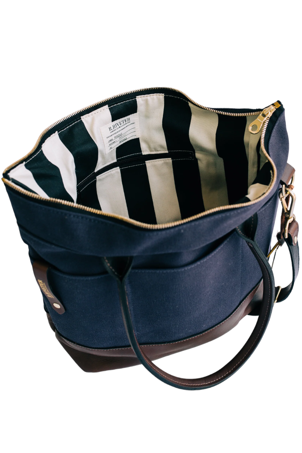 R. Riveter Canvas Tote The Williams Navy Blue | Jender
