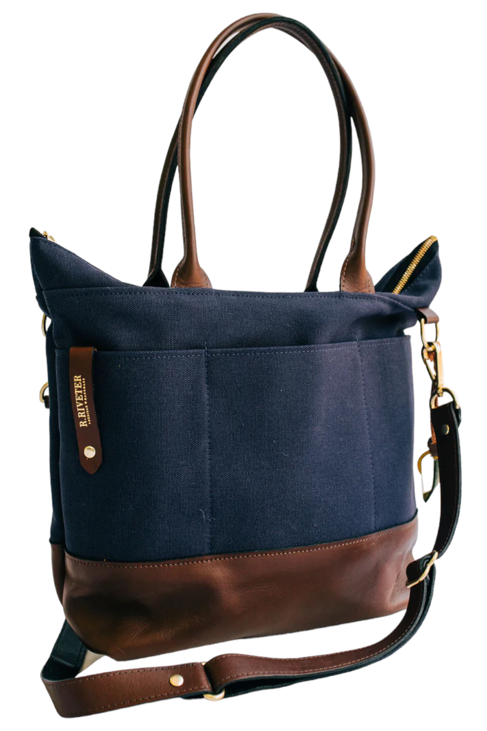 R. Riveter Canvas Tote The Williams Navy Blue | Jender