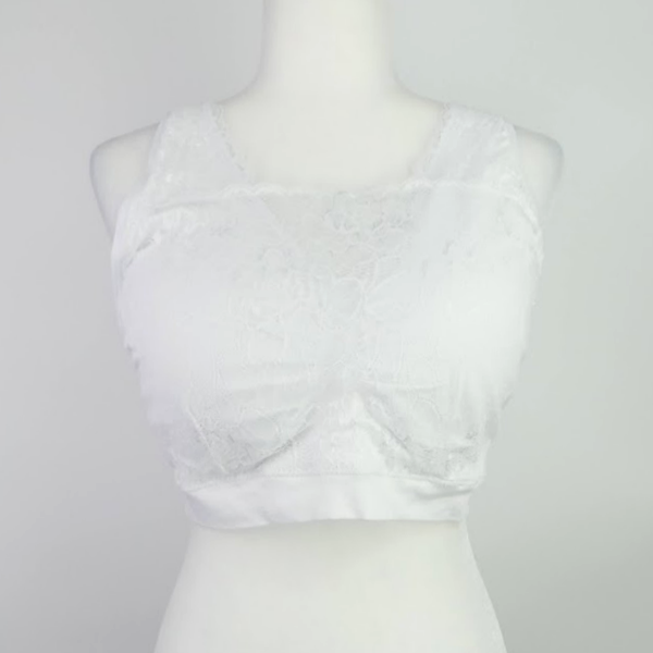 Breezies Lace Seamless Cami Bra White Ebay