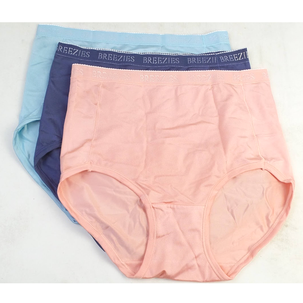Breezies Nylon Microfiber Brief Panty Honey Peach Set Of 3 Ebay