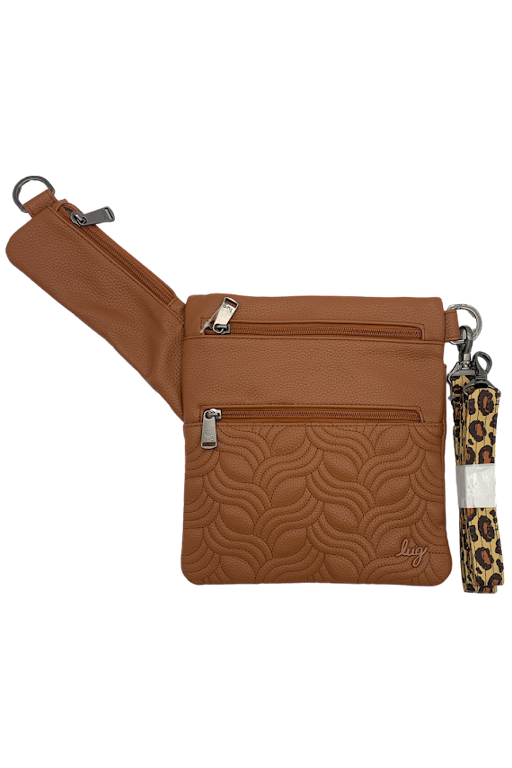 Lug Classic VL Adjustable Crossbody Skipper Copper Brown/Leopard | Jender