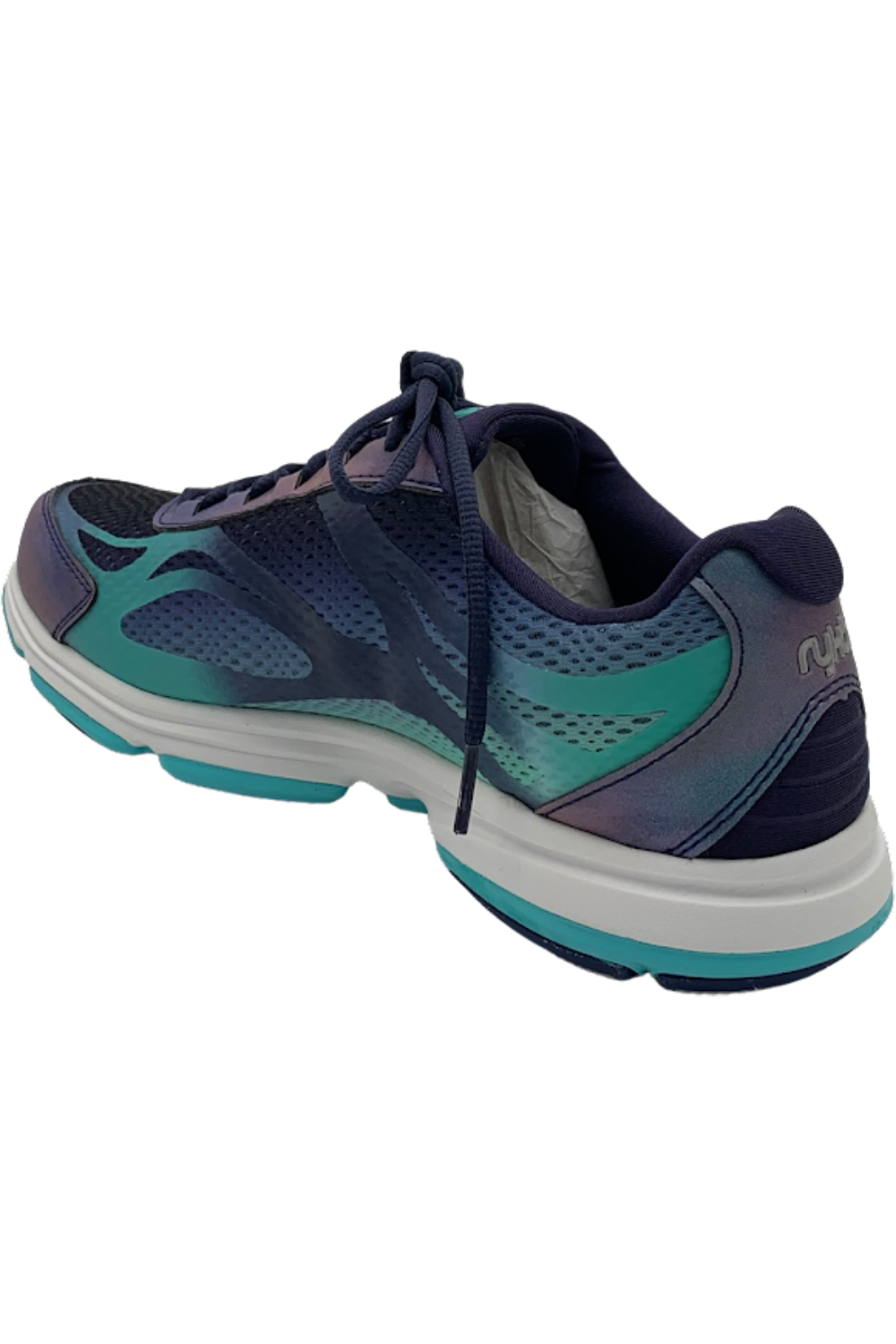 Ryka Lace-Up Walking Sneaker Devotion Plus 2 Navy/Teal | Jender