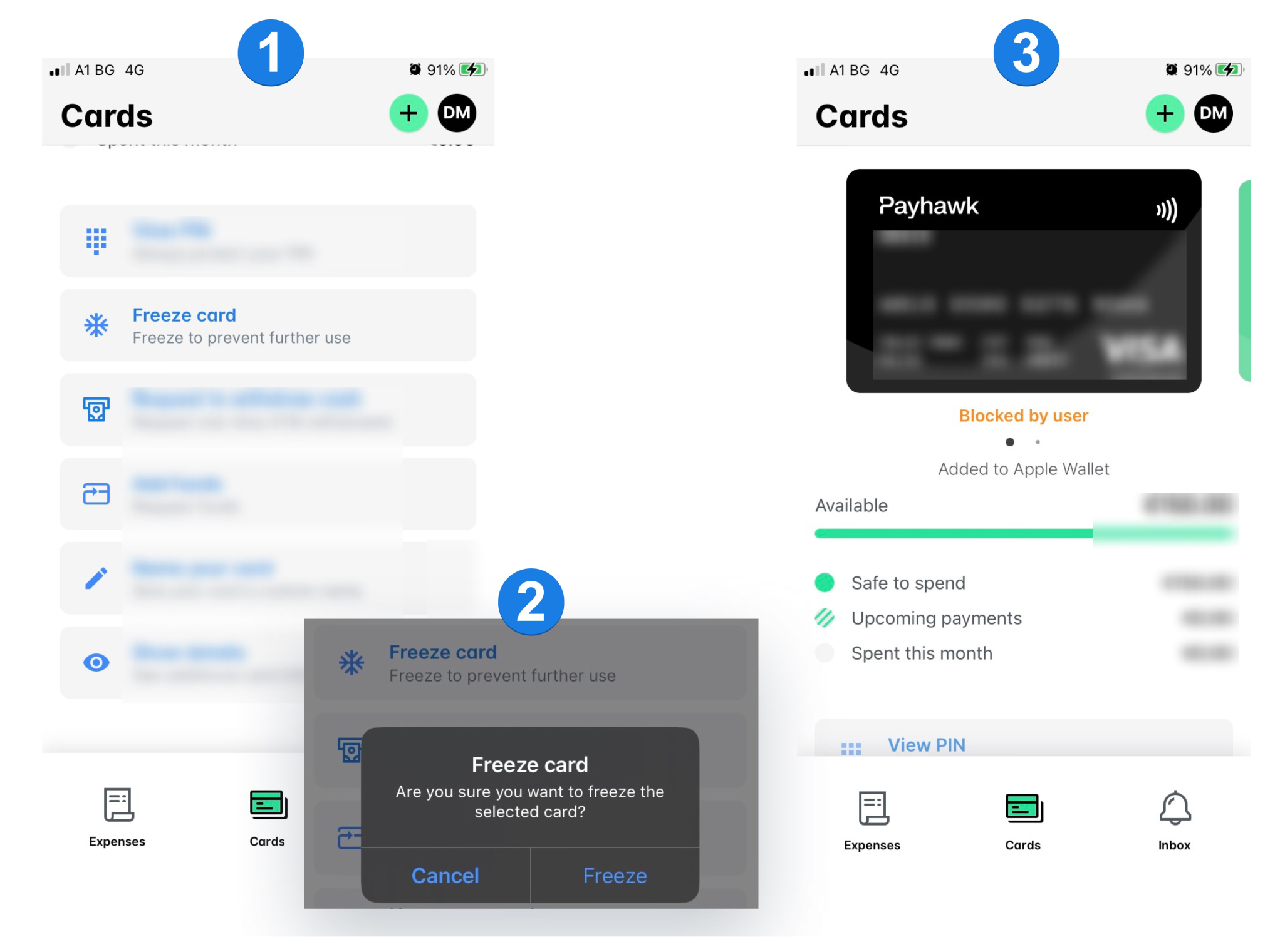 Freeze or Unfreeze Your Corporate Card for Employees - Payhawk Help Center