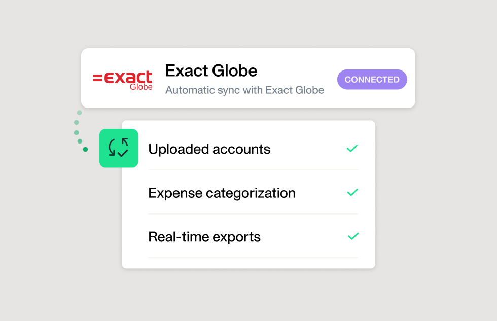 Native Exact Globe integration - Push expense data with a click | Payhawk