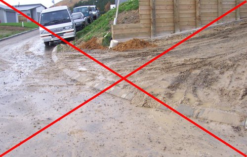 Silt & sediment control - Driveway construction - Porirua City