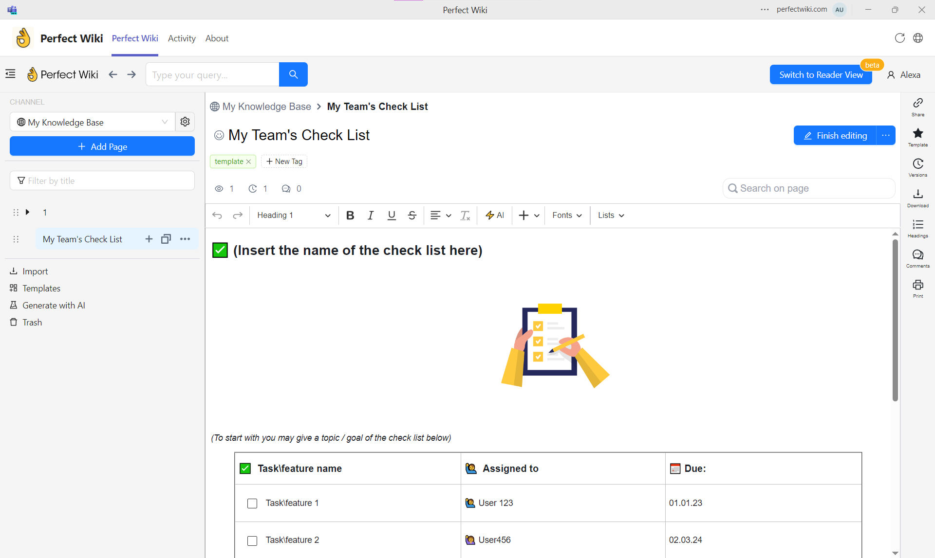 🖌️ How to create my own template ? - Help Center - Perfect Wiki