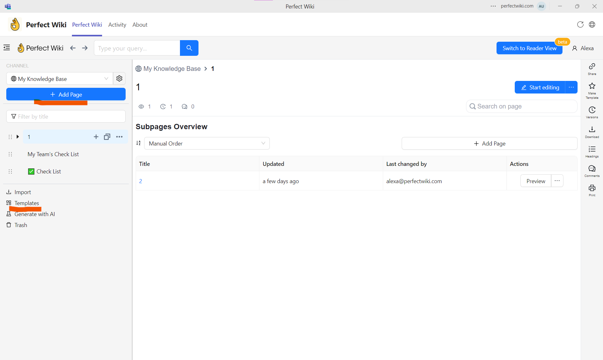 🖌️ How to create my own template ? - Help Center - Perfect Wiki