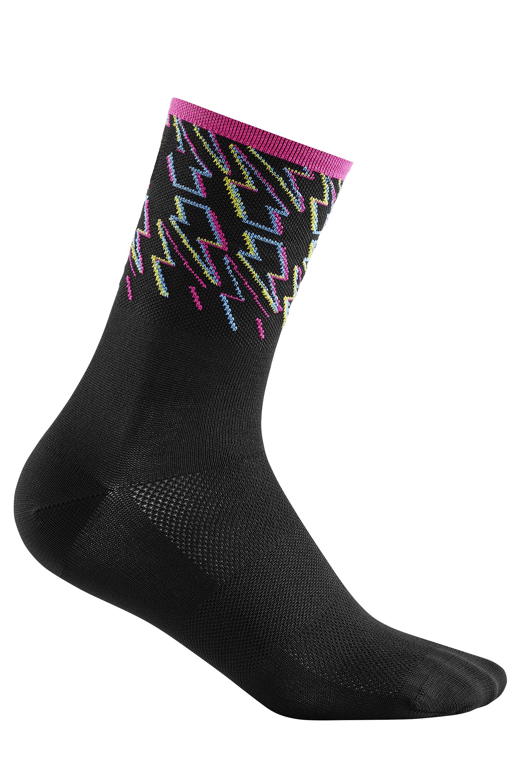 Cube Socks high cut blackline black´n´blue´n´pink | 13.95 € - Culture Vélo