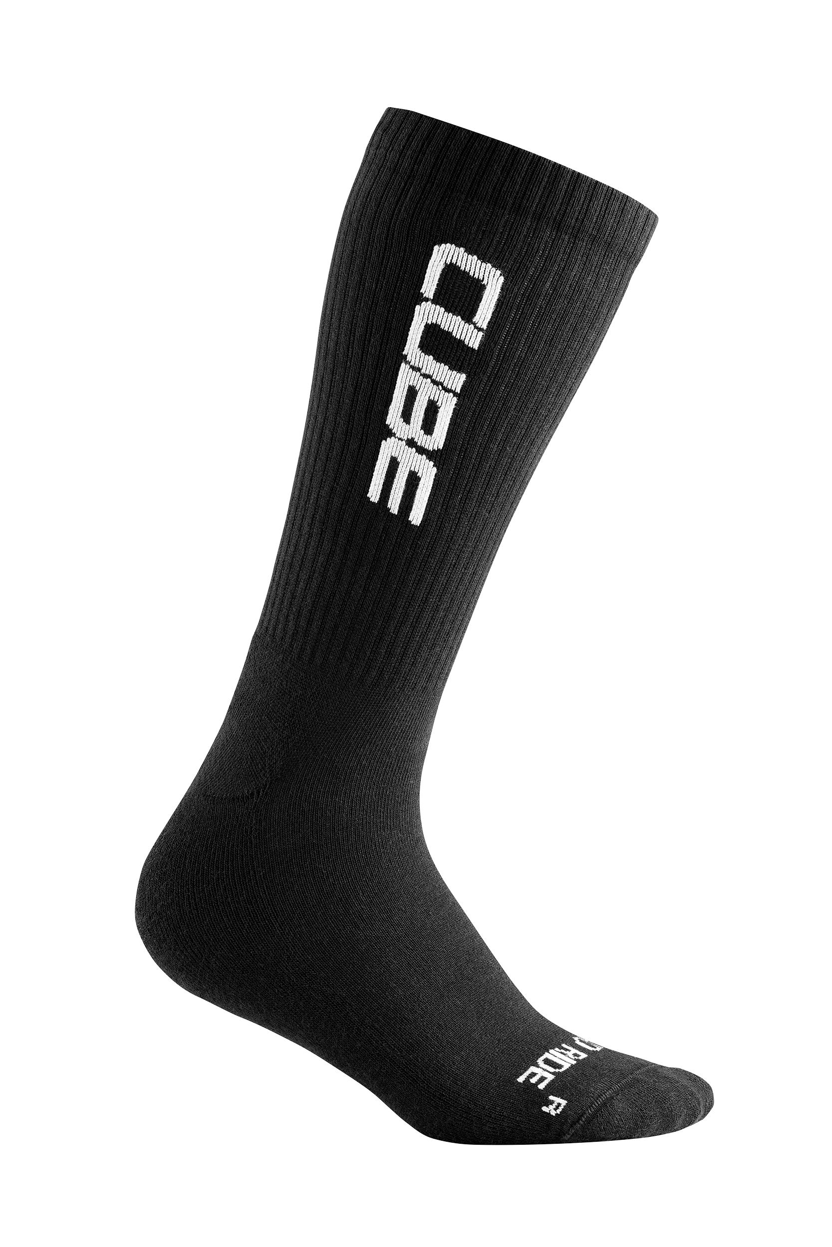 Cube Socks after race high cut logo black´n´white à 13.95 € en ligne ou ...