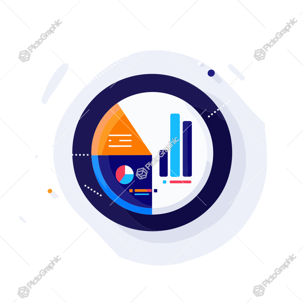 Pictographic | Infographics business analysis pie chart