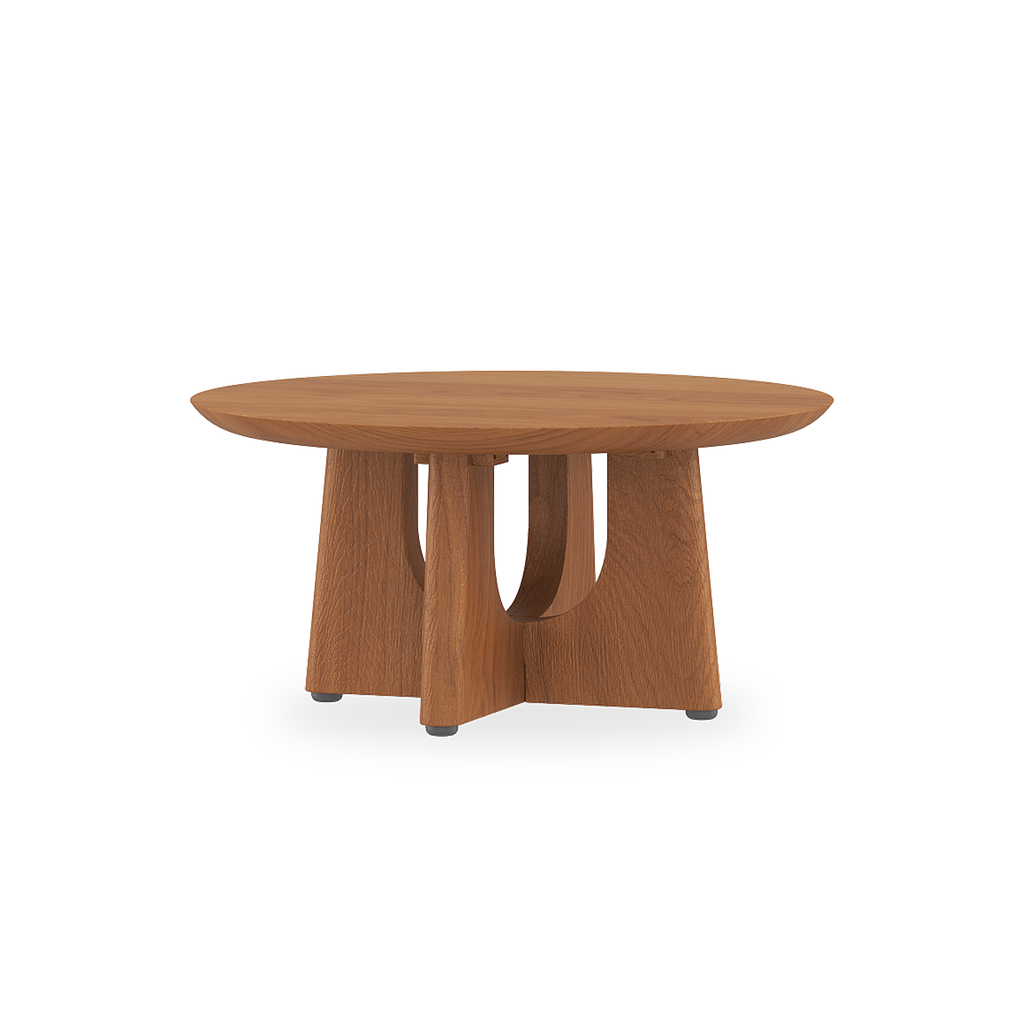 Dining Table Small Round Outdoor Coffee Table Ethnicraft Teak Quatro ...