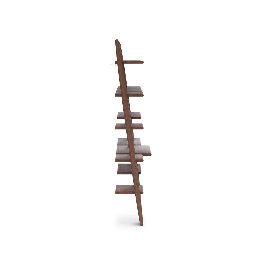 Endra Modular Ladder Shelf Set | Teak Wood Storage Rack | INDOSPACE