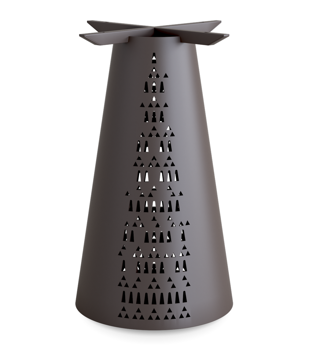 Najdi Table Base | Geometric Metal Design & Stable Support | INDOSPACE