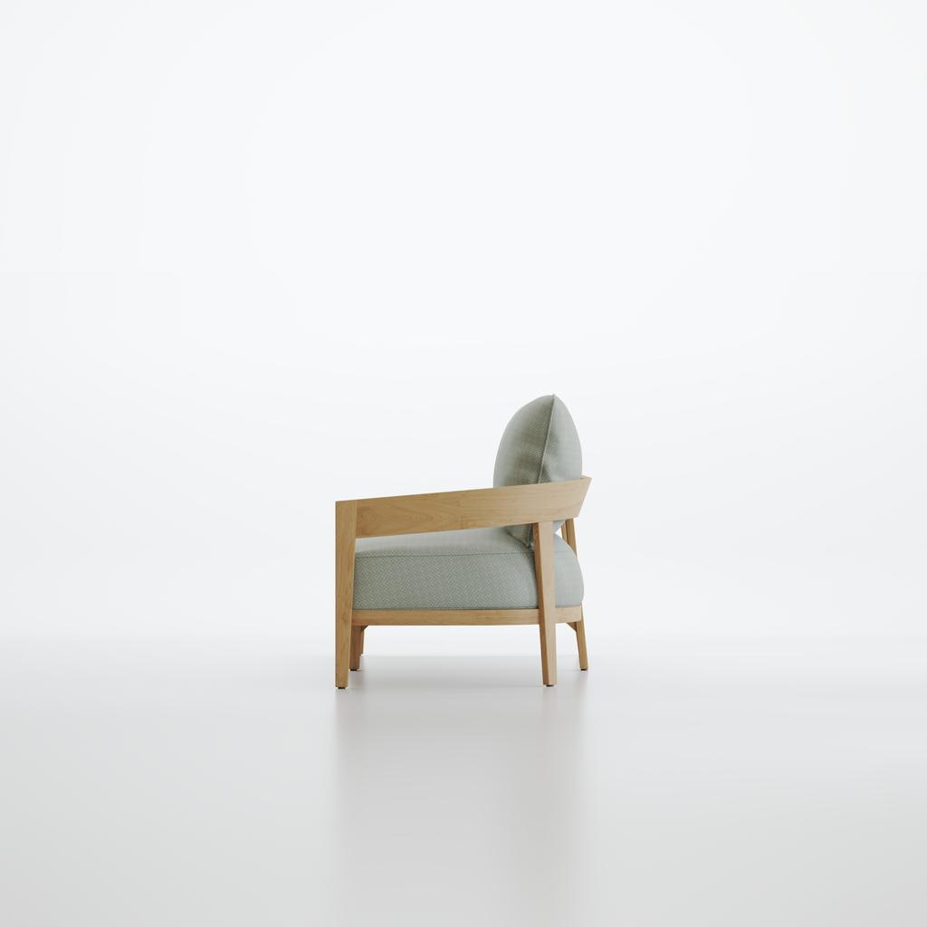 Vento Modular 2 Seater Left Arm | Teak Contract Seating | INDOSPACE