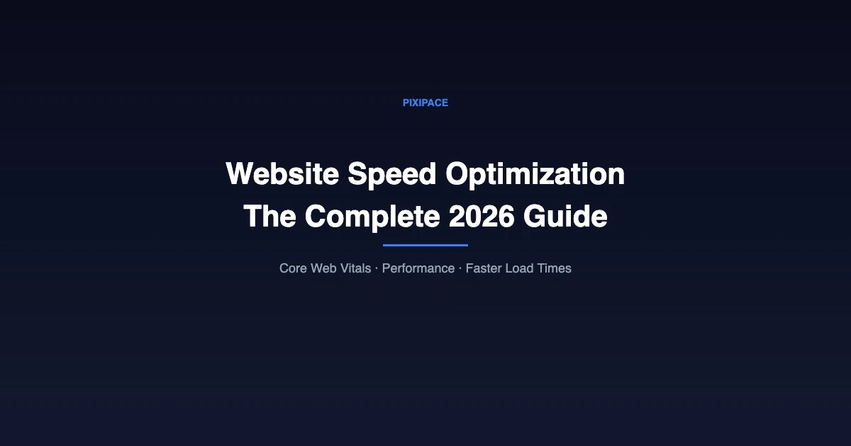 Website Speed Optimization: The Complete 2026 Guide to Core Web Vitals ...