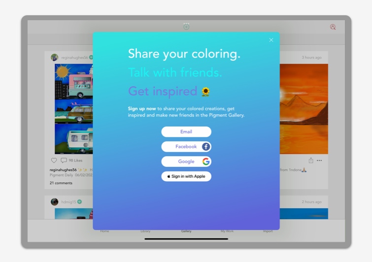 Pigment iPad Gallery - Pixite | Digital Coloring & Journal ...