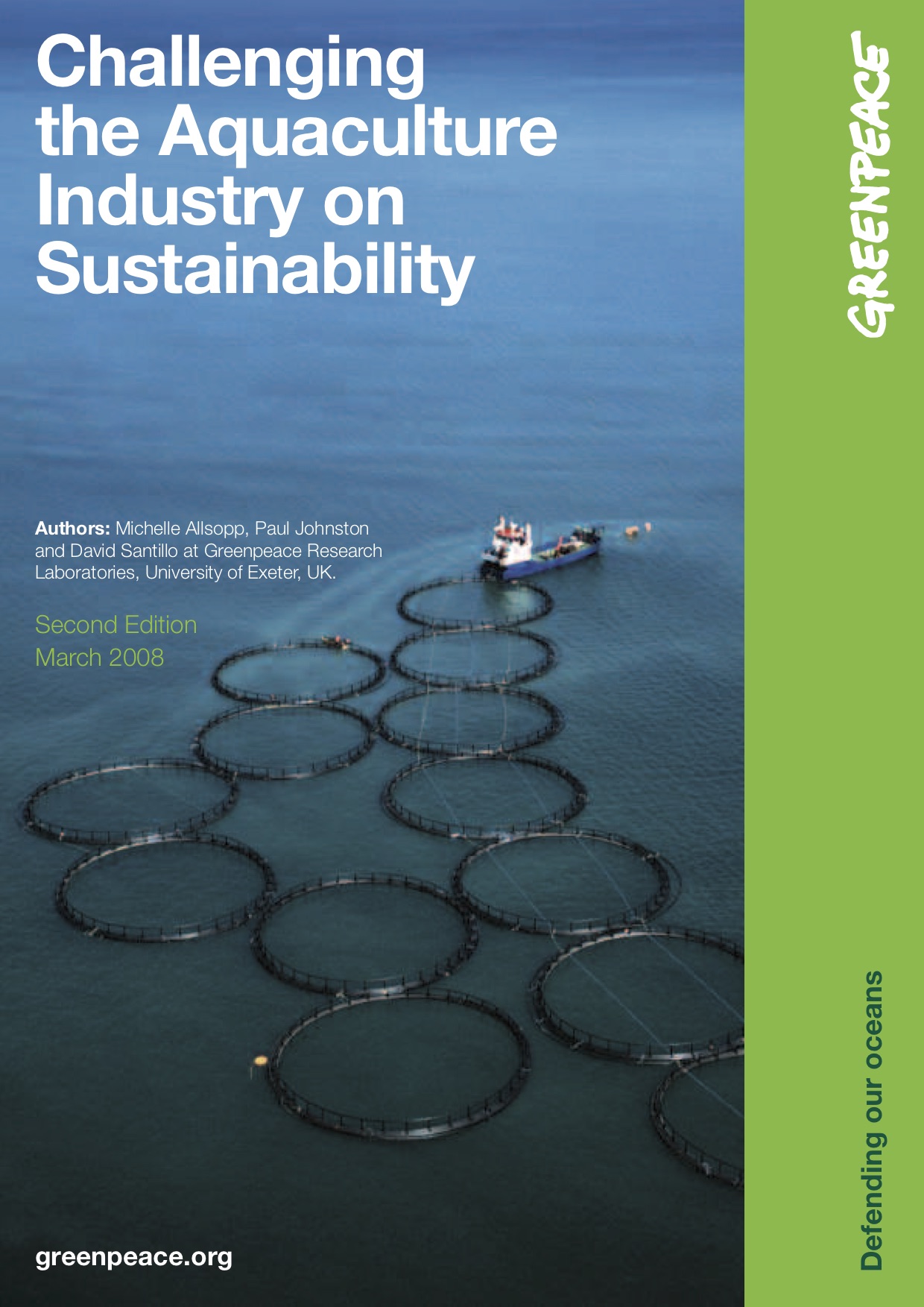 Challenging the aquaculture industry on sustainability - Greenpeace Canada