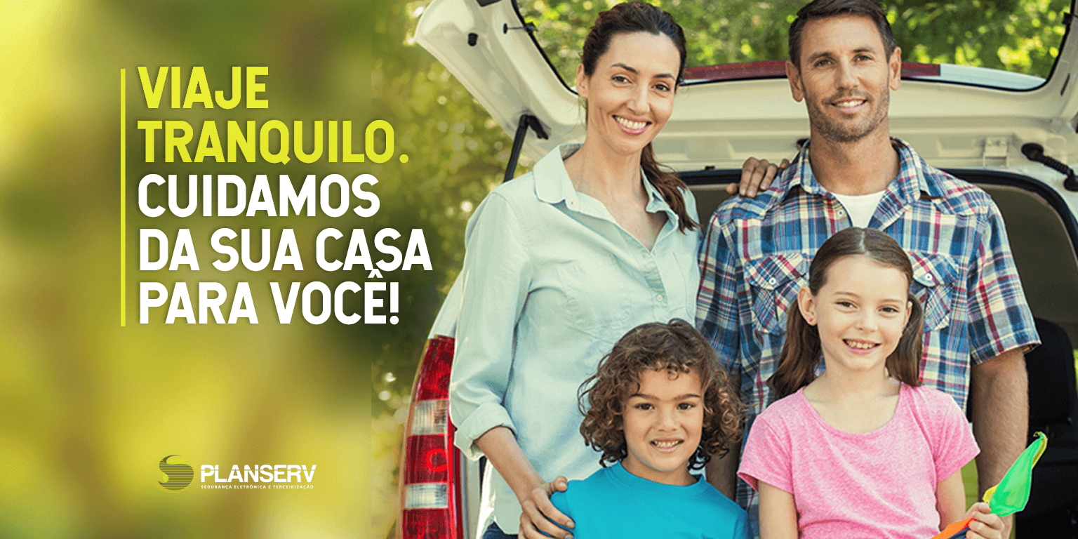 Viaje tranquilo! Cuidamos da sua casa pra você