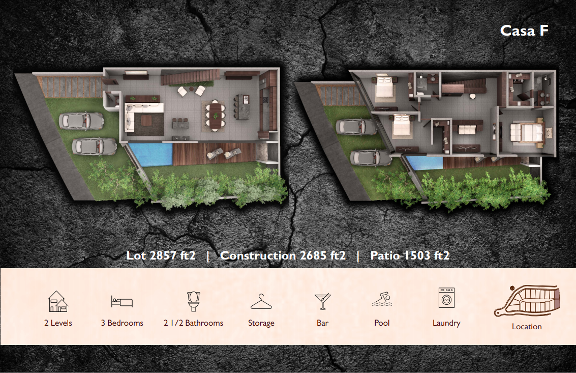 Luxury Two-Level Homes for Sale in Tulum Country Club - Living Riviera ...