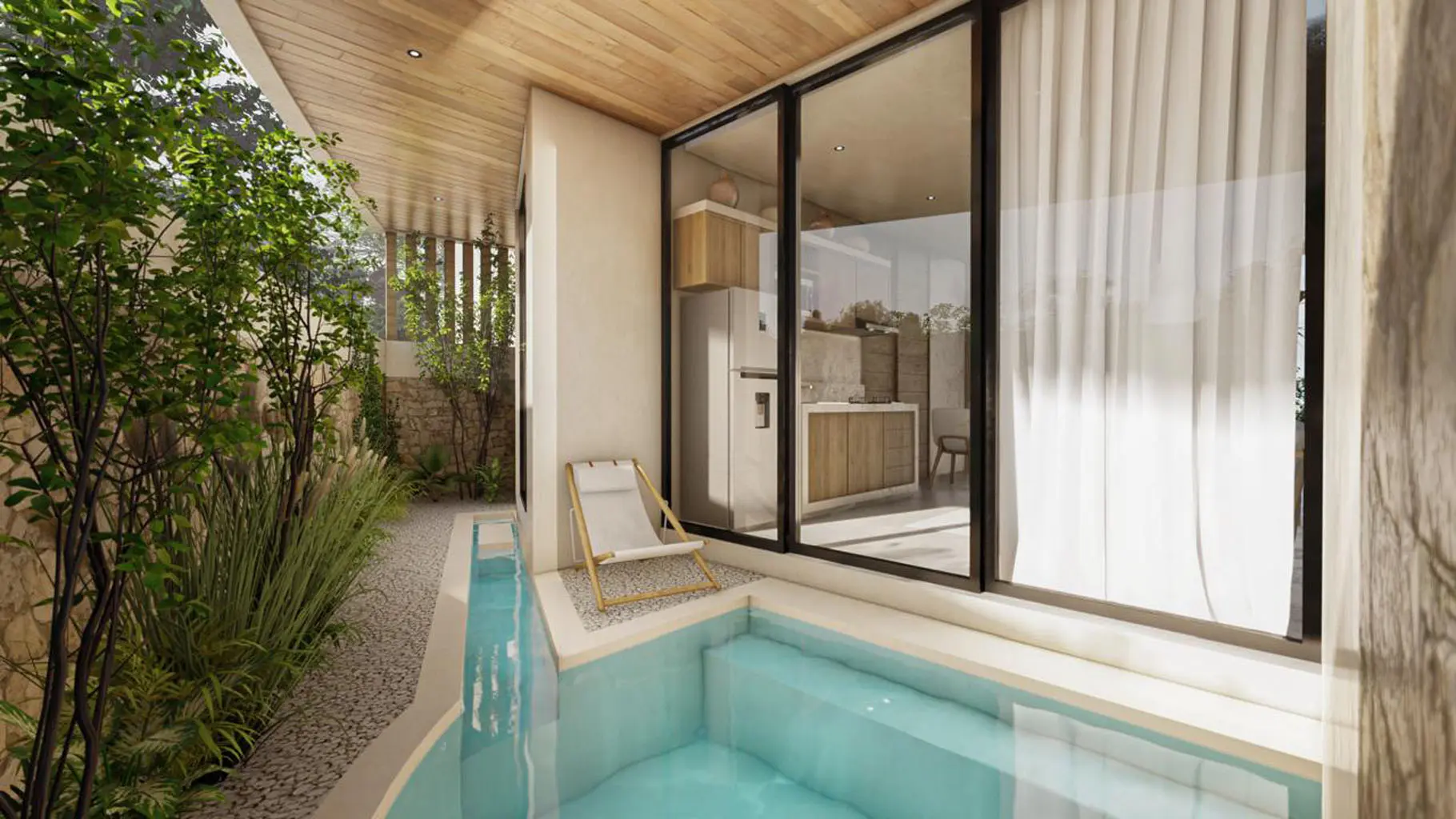 Refined Two Bedroom Lock-off Condos for Sale in Aldea Zama - Living ...