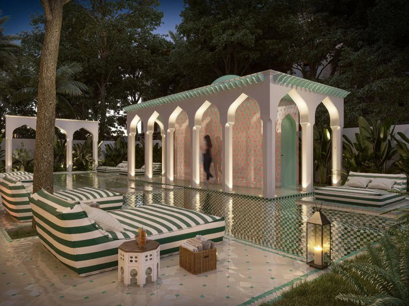 Moroccan Style Two Bedroom Garden House For Sale In Aldea Zama Living