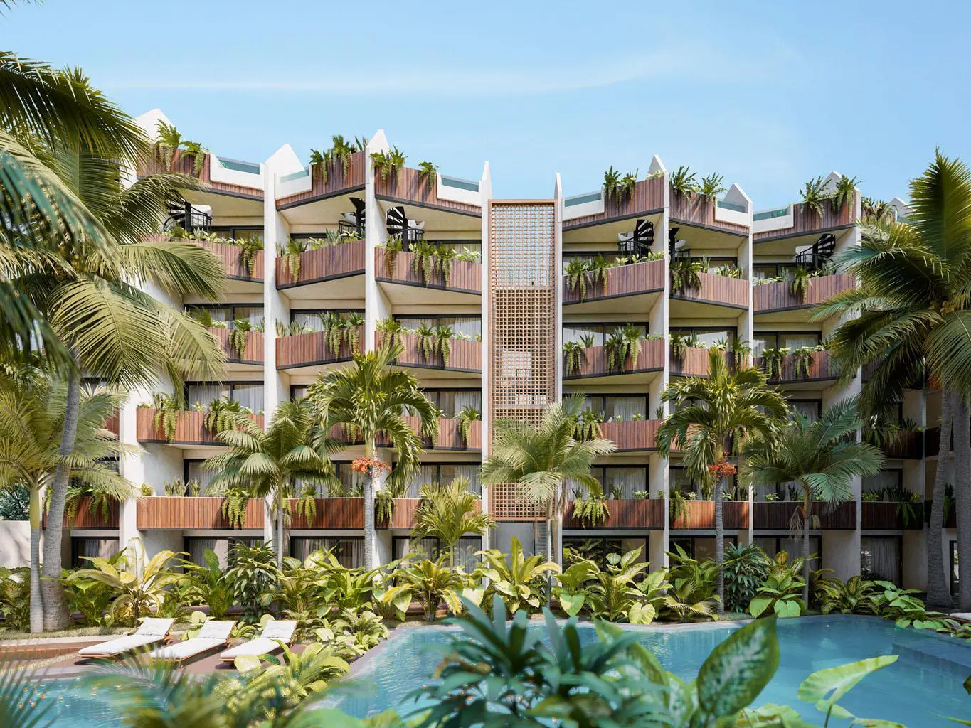 Swim-Up 2BR Jungle Condos for Sale in Tulum - Living Riviera Maya Real ...