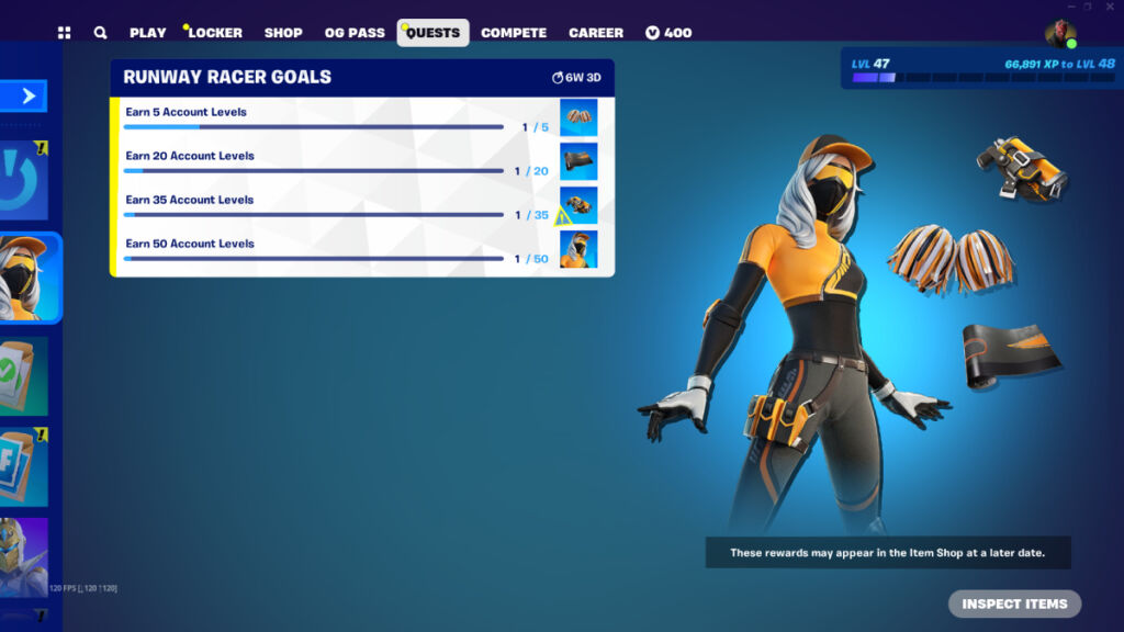 Astuce Fortnite : Obtenir le skin Runway Racer gratuitement