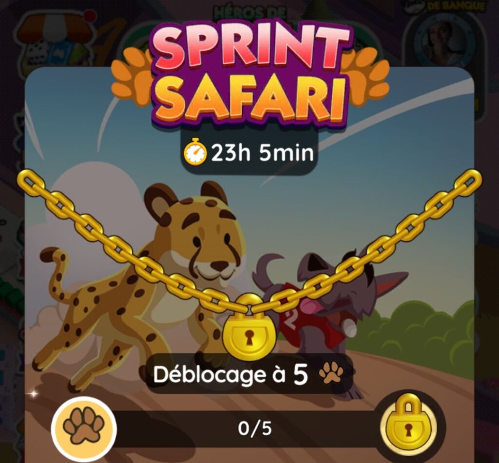 Guide Monopoly GO : Récompenses et paliers du tournoi Sprint Safari