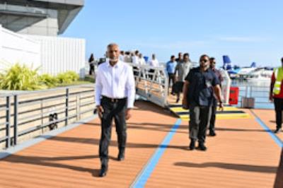 President's tour of Alif Alif, Male’ atoll