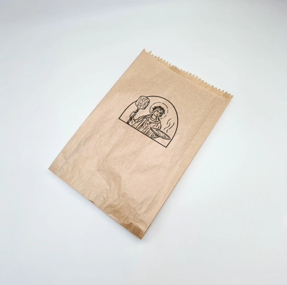 שקיות נייר חומות למזון עם כפל תחתית בגודל: 15X27+9