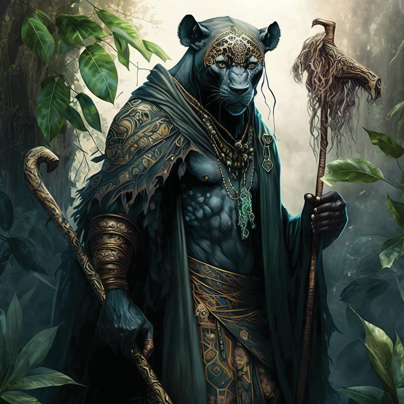 Panther Warrior Art