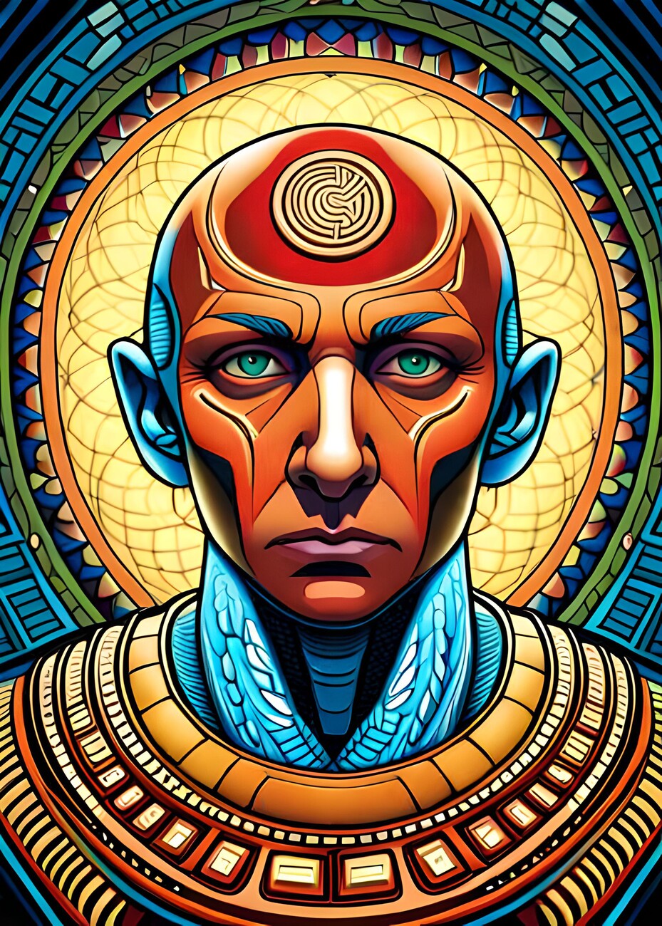 Illustration artistiques | Futuristic Priest | Europosters