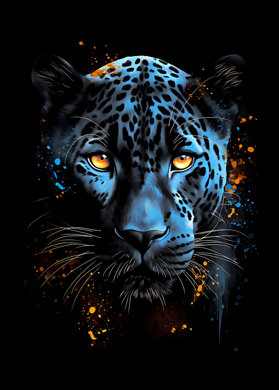 Black Panther Wallpaper With Blue Eyes