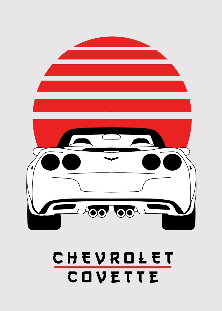 Corvette Logo Wall Decals Corvette Generations Collection Wall Decal