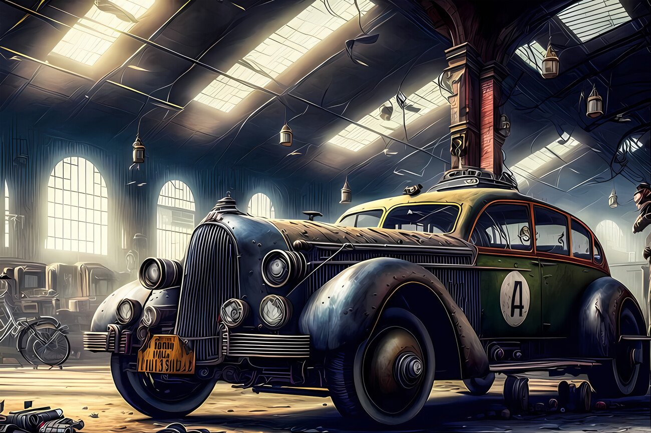 Wall Art Print | Dieselpunk vintage 12 | Europosters