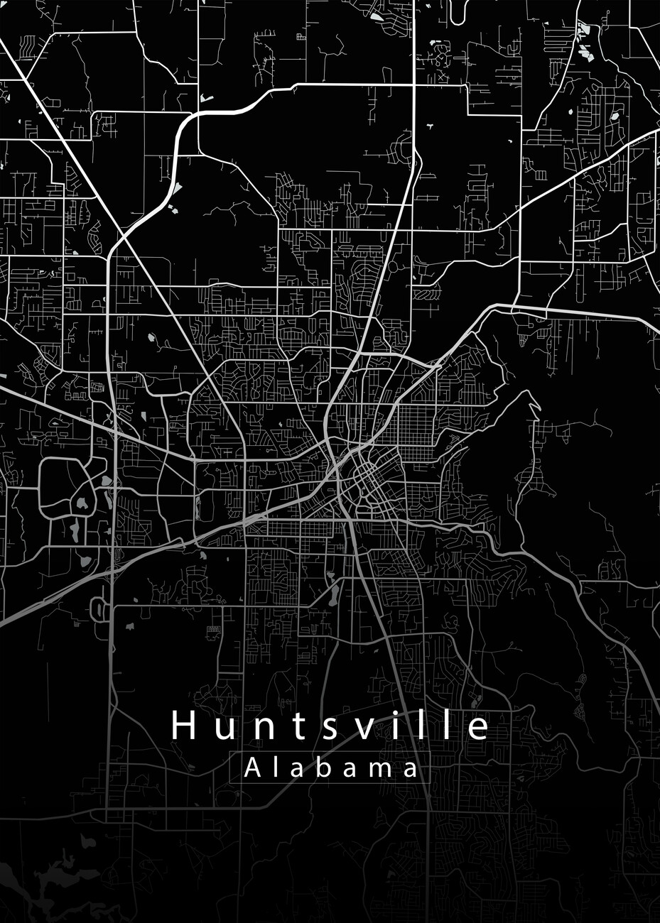 Map Of Downtown Huntsville Al Huntsville, Alabama Street Map
