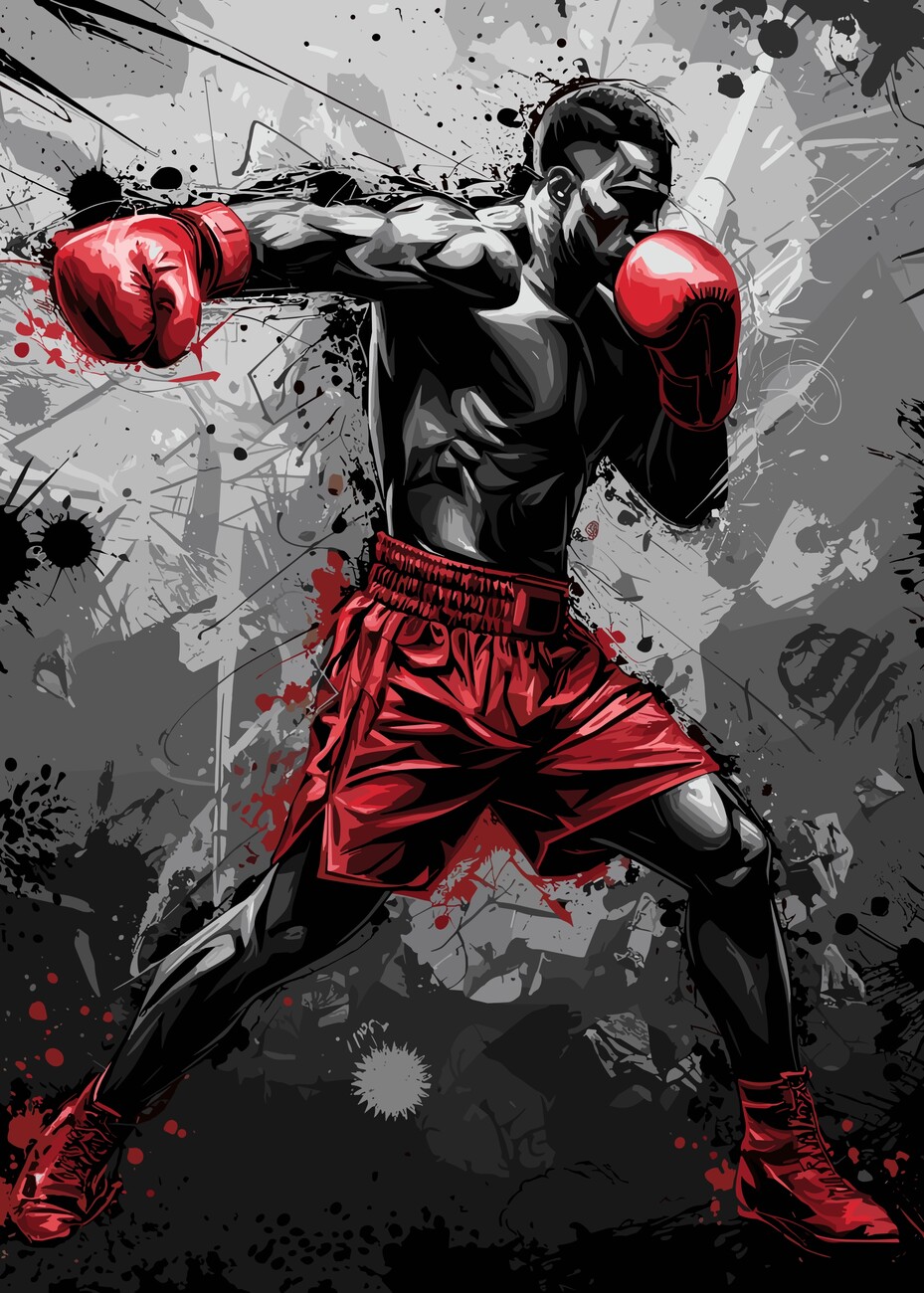Boxing Gloves Wall Murals