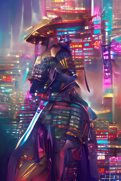 Cyberpunk Samurai Wallpaper