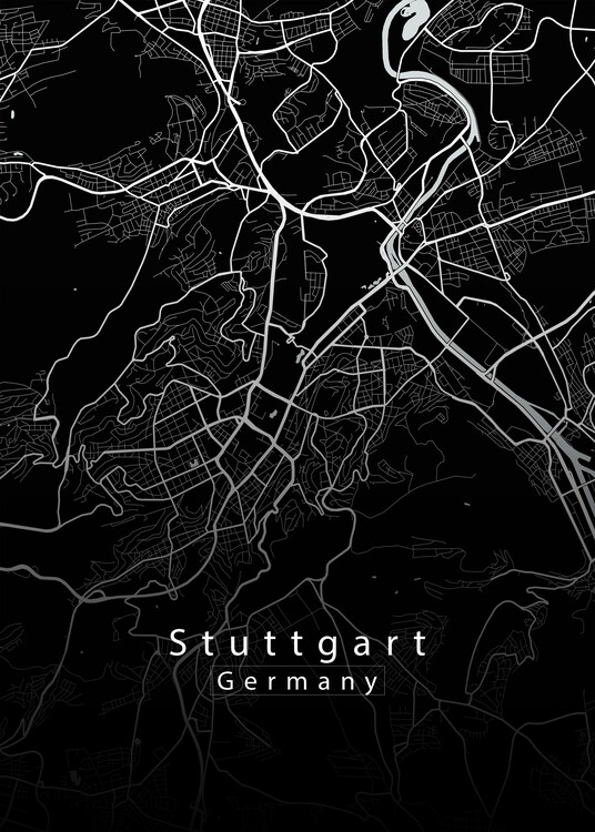 Mapy Stuttgart - Plakáty, Obrazy a Fotografie na Posters.cz