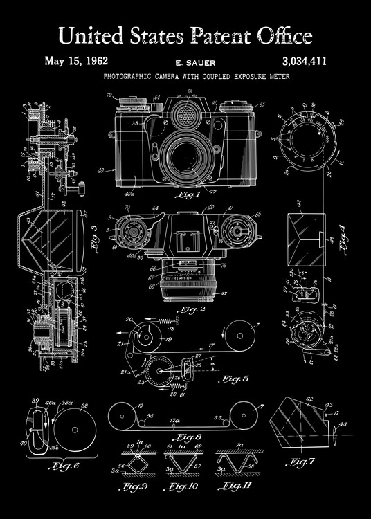 Vintage Patent Posters & Wall Art Prints | Buy Online at UKposters.co.uk