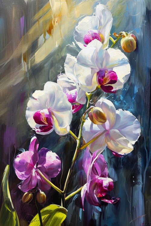 Orchid oil painting | A maior seleção de presentes e posteres | 3+1 GRÁTIS