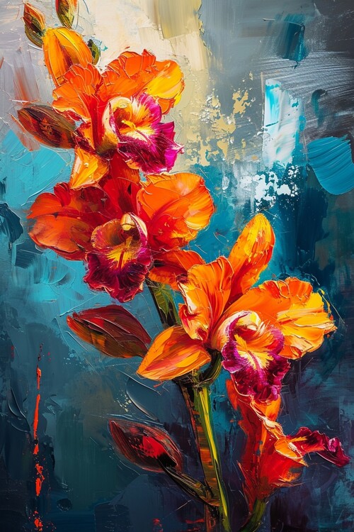 Orchid oil painting | A maior seleção de presentes e posteres | 3+1 GRÁTIS